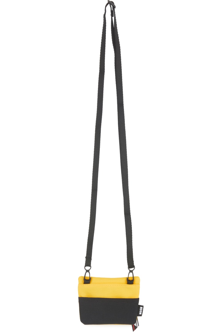 MSGM: Mini Micro Logo Messenger Bag - Yellow | influenceu