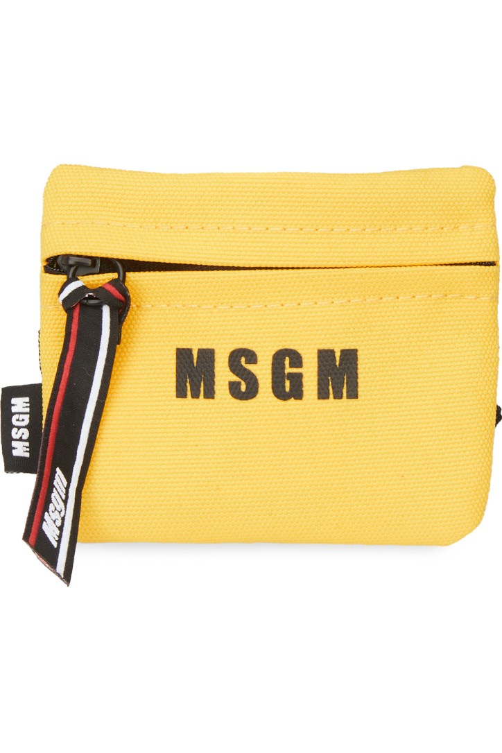 MSGM: Mini Micro Logo Messenger Bag - Yellow | influenceu