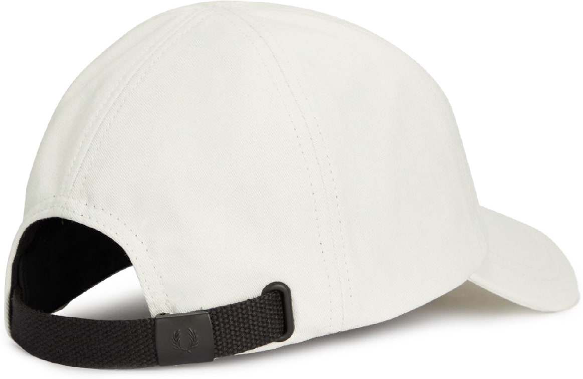 Fred Perry: White Graphic Branding Twill Cap | influenceu United States ...